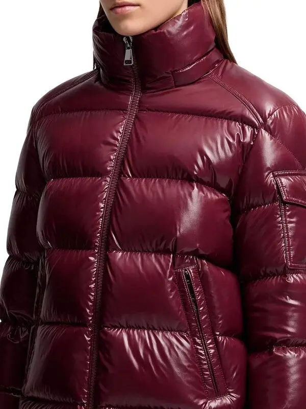 Moncler Maire Short Down Jacket With Hood - Brown