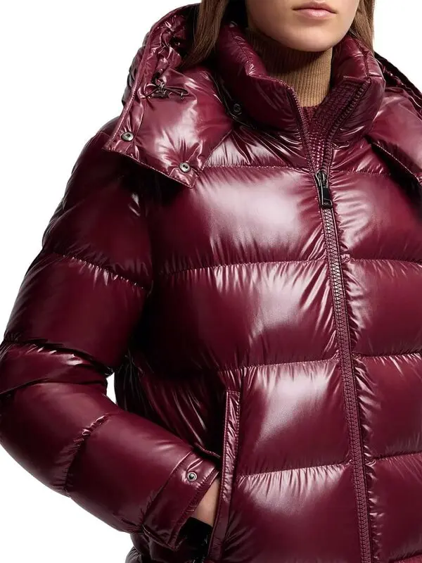 Moncler Maire Short Down Jacket With Hood - Brown