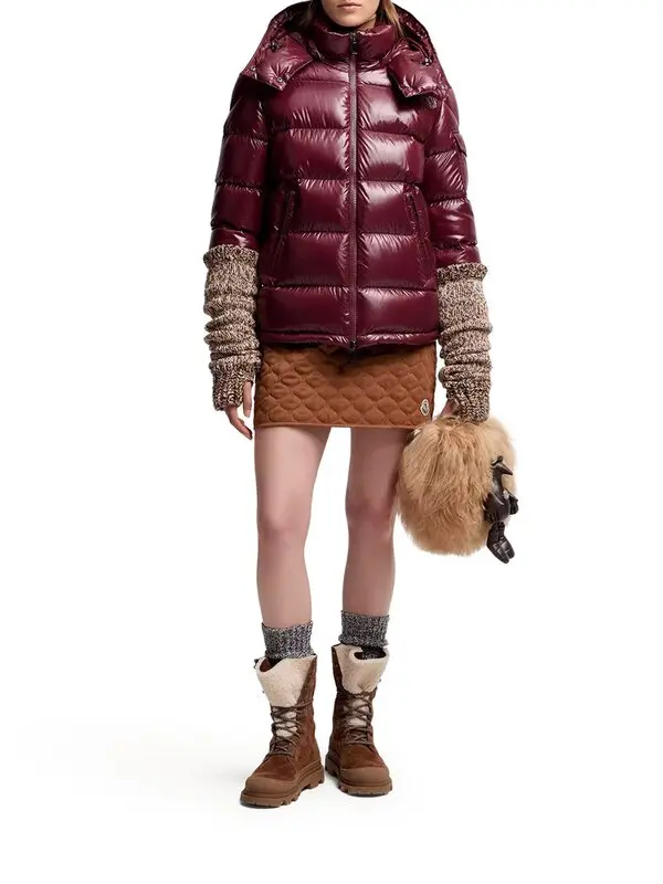Moncler Maire Short Down Jacket - Brown