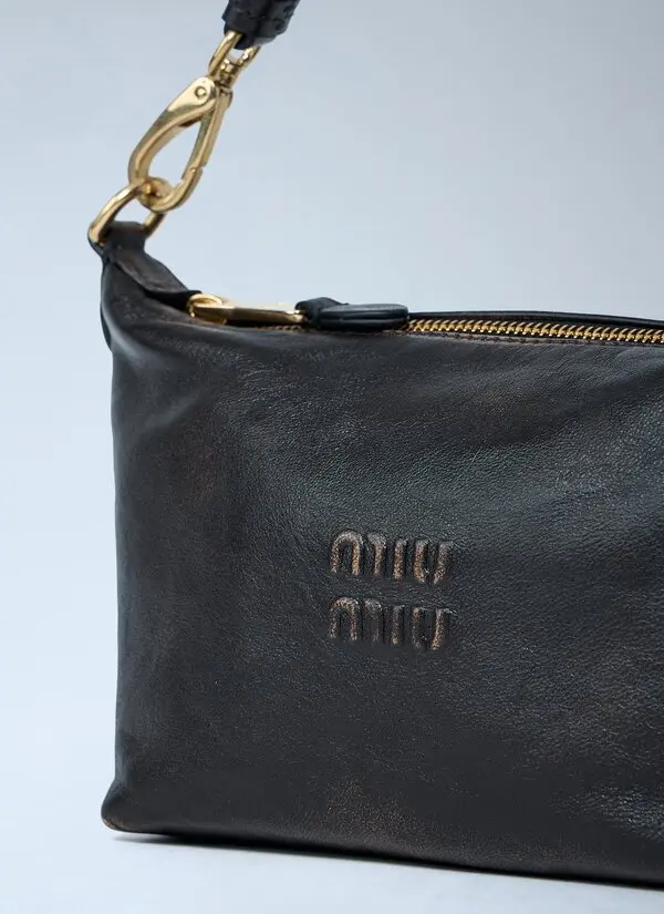 Miu Miu Logo Motif Pouch Shoulder Bag