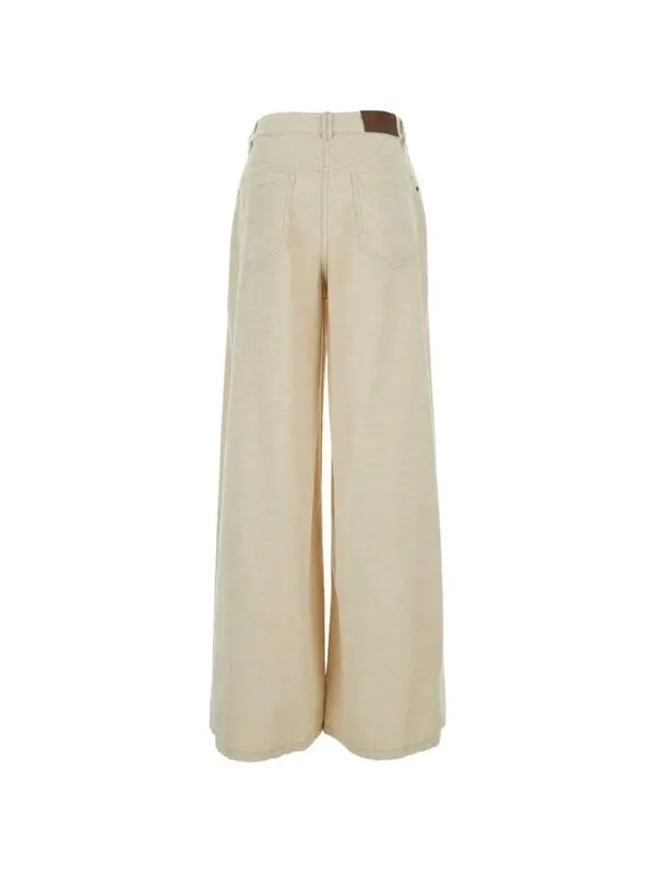 Brunello Cucinelli Velvet Flared-leg Trousers - Multicolor