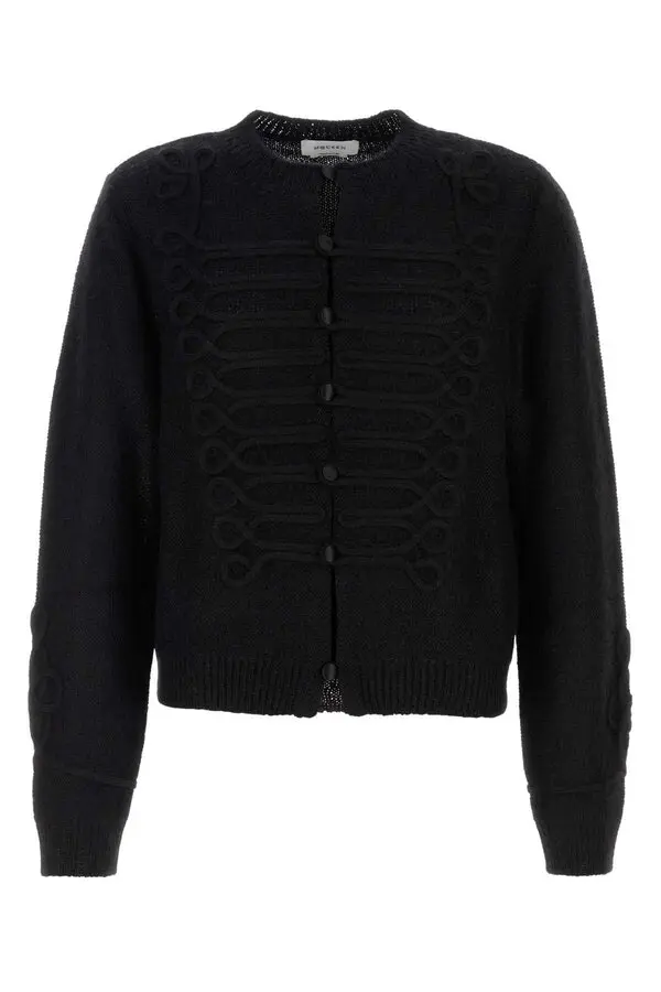 Alexander McQueen Viscose Blend Cardigan - Black