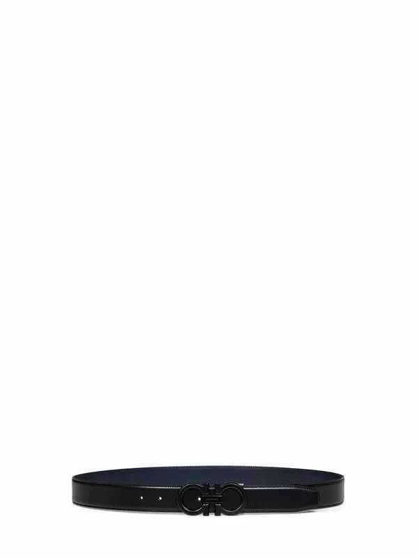 FERRAGAMO Two-tone Gancini Reversible Belt