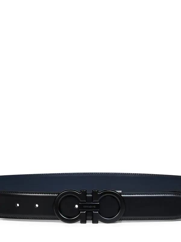 FERRAGAMO Two-tone Gancini Reversible Belt