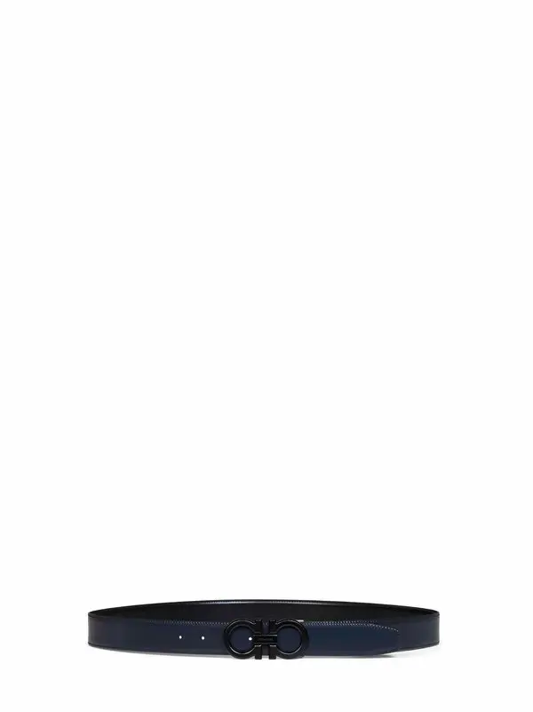 FERRAGAMO Two-tone Gancini Reversible Belt