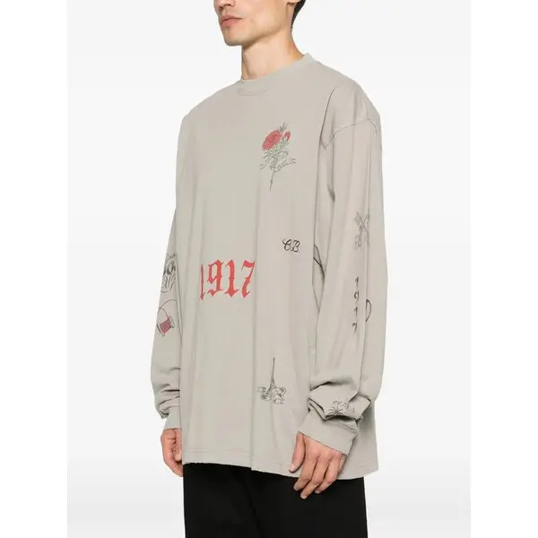 Balenciaga Grey T-shirts & Vests T-shirts