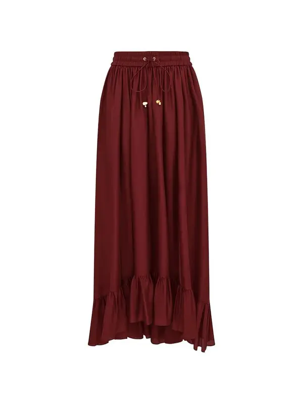 Zimmermann Aster Silk Maxi Skirt - Multicolor
