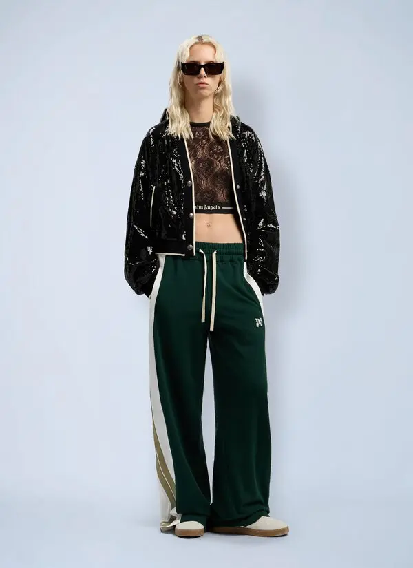 Palm Angels Classic Logo Lace Top