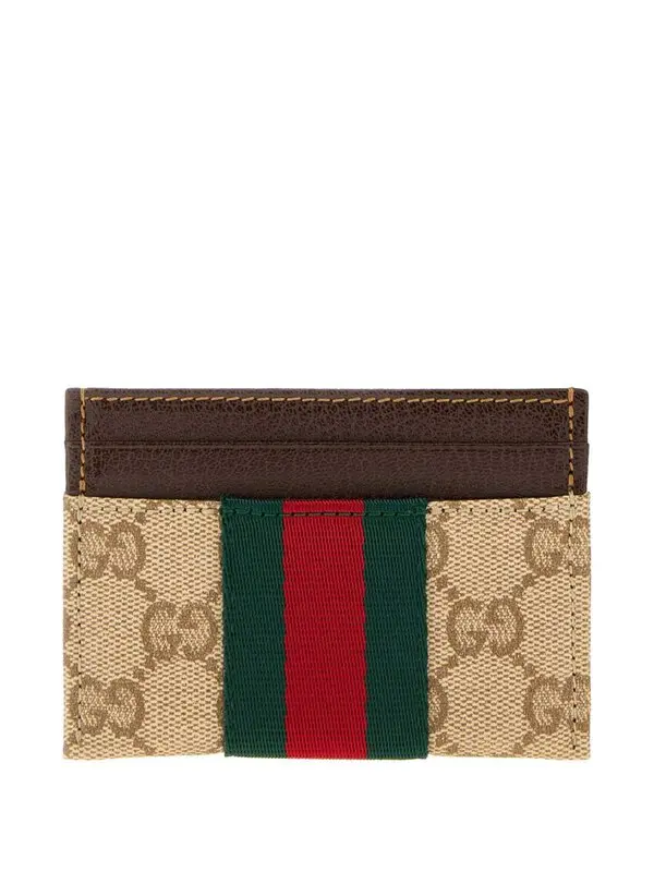 Gucci Web Detail Card Case - Multicolor