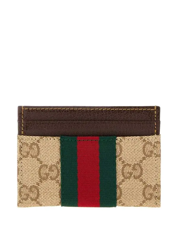 Gucci Web Detail Card Case - Multicolor