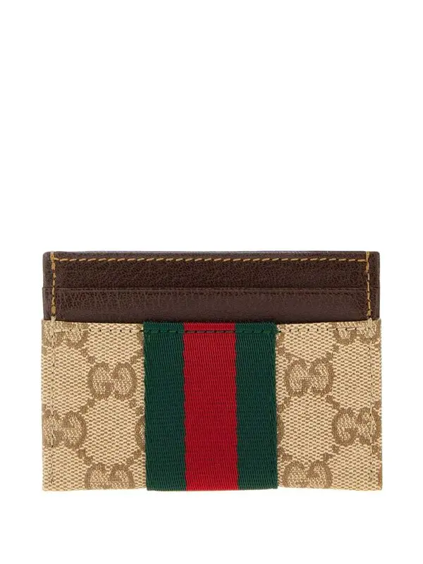 Gucci Web Detail Card Case - Multicolor