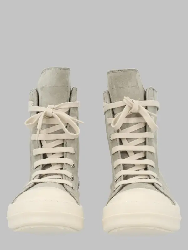 Rick Owens Sneaker In Pelle - Gray