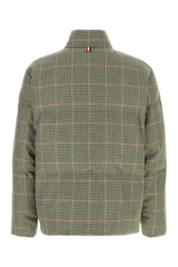 Thom Browne Embroidered Wool Reversible Down Jacket - Multicolor