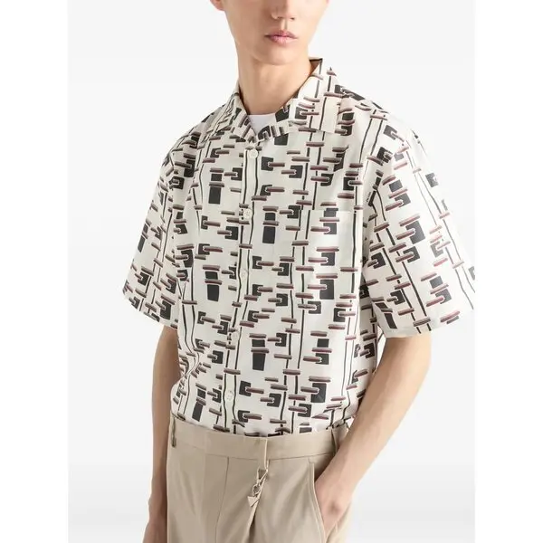 Prada Neutrals Shirts - Cream