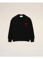 AMI Paris Contrast De Coeur Crewneck Sweater - Multicolor