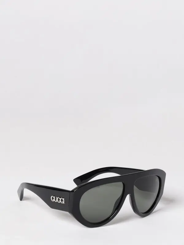 Gucci Aviator Sunglasses In Recycled Acetate - Black
