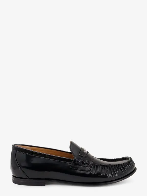 Fendi Leather Scrunch Loafers