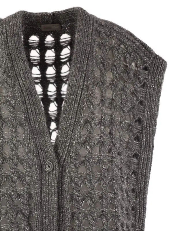 Herno Long Sleeveless Cardigan