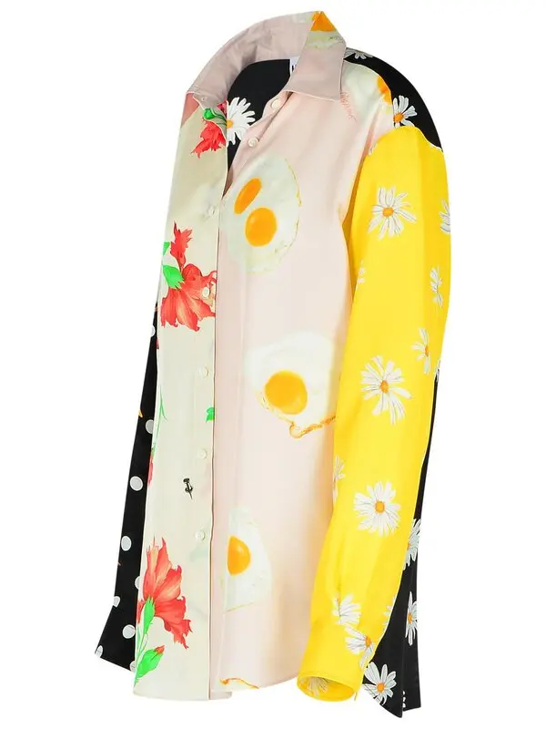 Moschino Patchwork' Silk Shirt