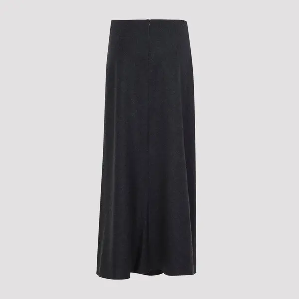 Giorgio Armani Longline Wool Wrap Skirt - Multicolor