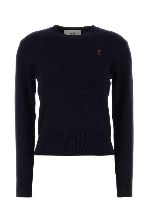 AMI Paris Wool Sweater - Blue