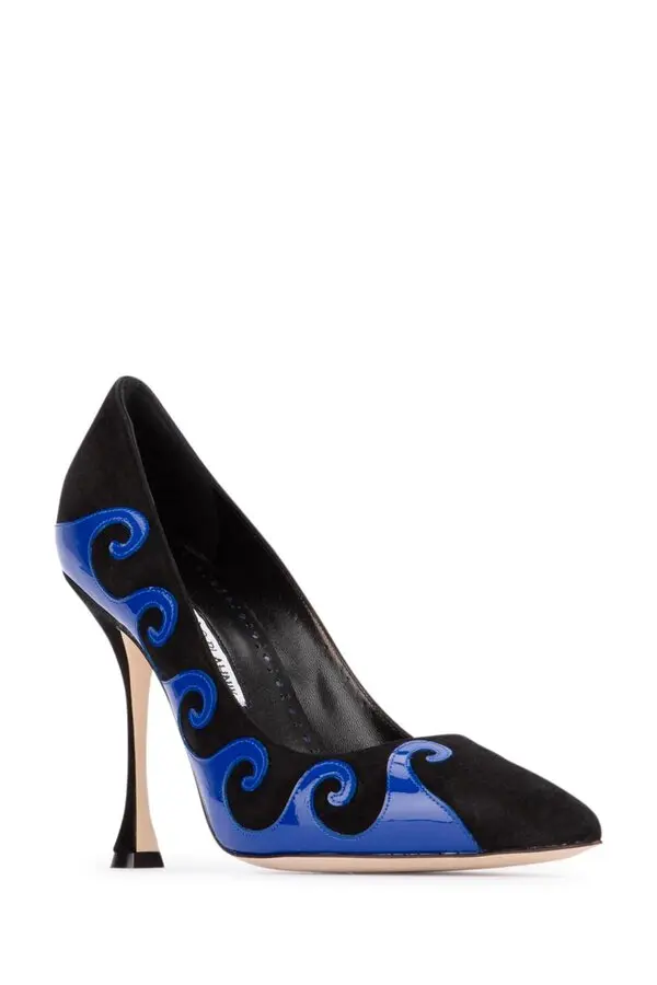 Manolo Blahnik Suede High Heel Pumps