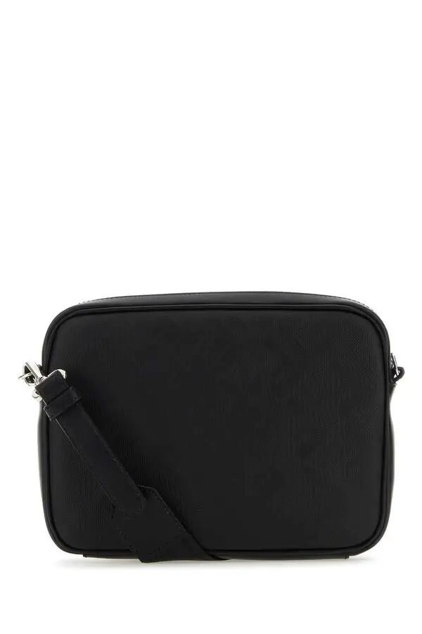 Fendi Leather Camera Case Duo Crossbody Bag - Black