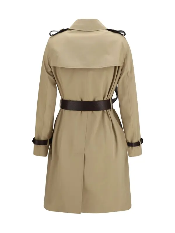 Burberry Kensington Midi Leather Trench