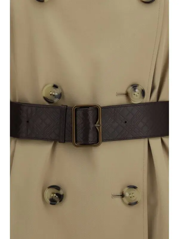 Burberry Kensington Midi Leather Trench