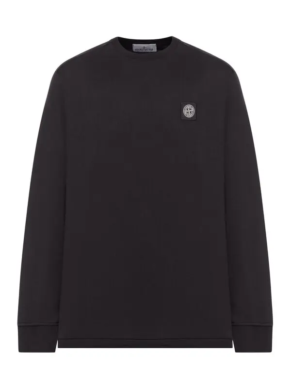 Stone Island Long Sleeve T-shirt With Compass Patch