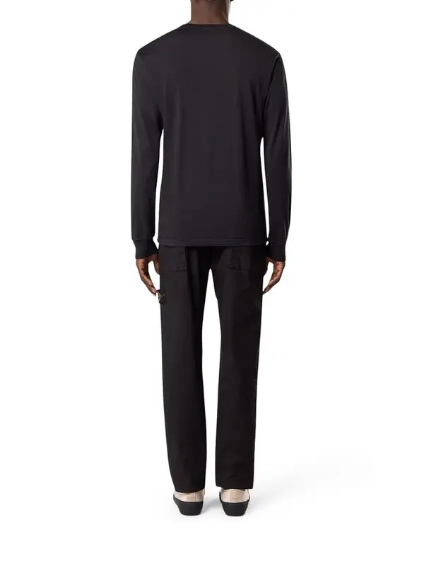 Stone Island Long Sleeve T-shirt With Compass Patch