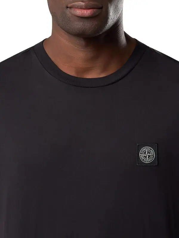 Stone Island Long Sleeve T-shirt With Compass Patch