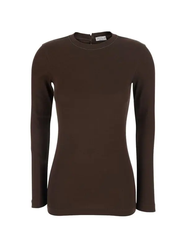Brunello Cucinelli Cotton Crewneck Sweater - Multicolor