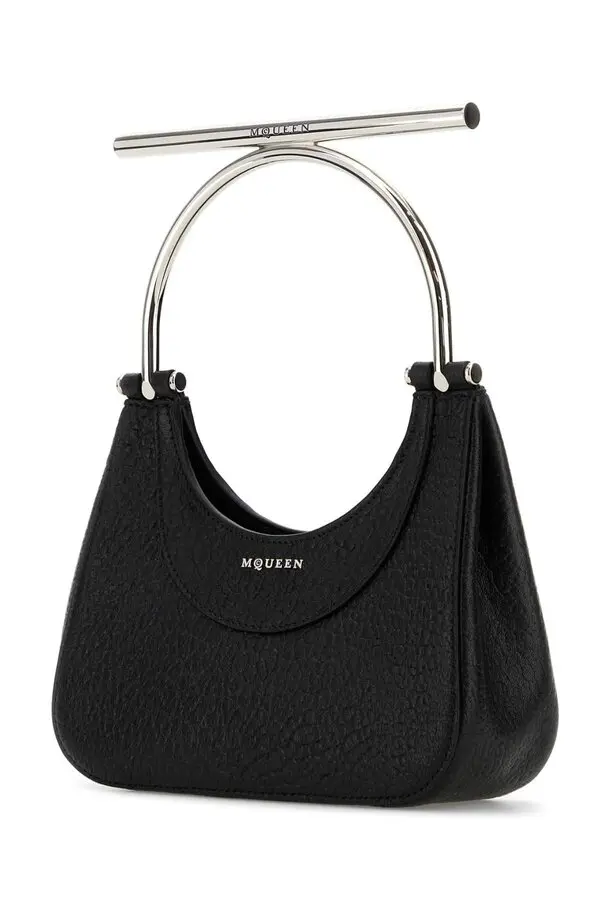 Alexander McQueen Leather Mini Cross-bar Handbag