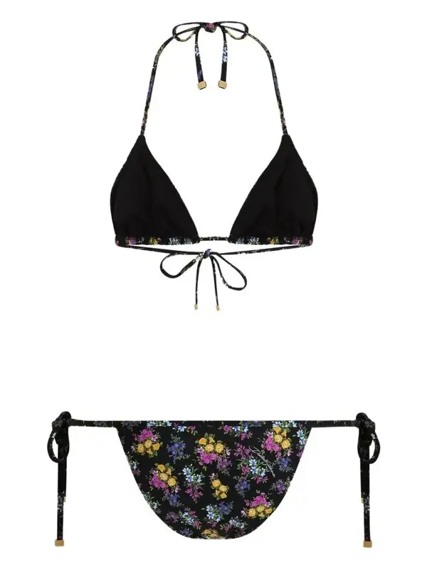 Dolce & Gabbana Floral Print Bikini Set - Multicolor