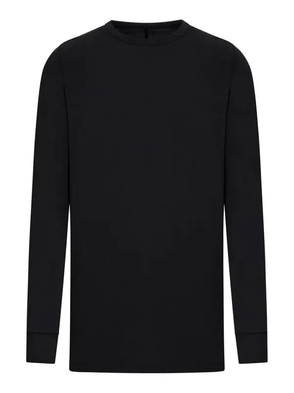 Rick Owens Long-sleeved Cotton Jersey T-shirt - Black