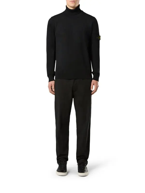 Stone Island Compass Logo Turtleneck Sweater