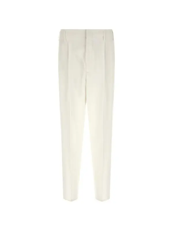 Brunello Cucinelli Cotton Trousers - Multicolor