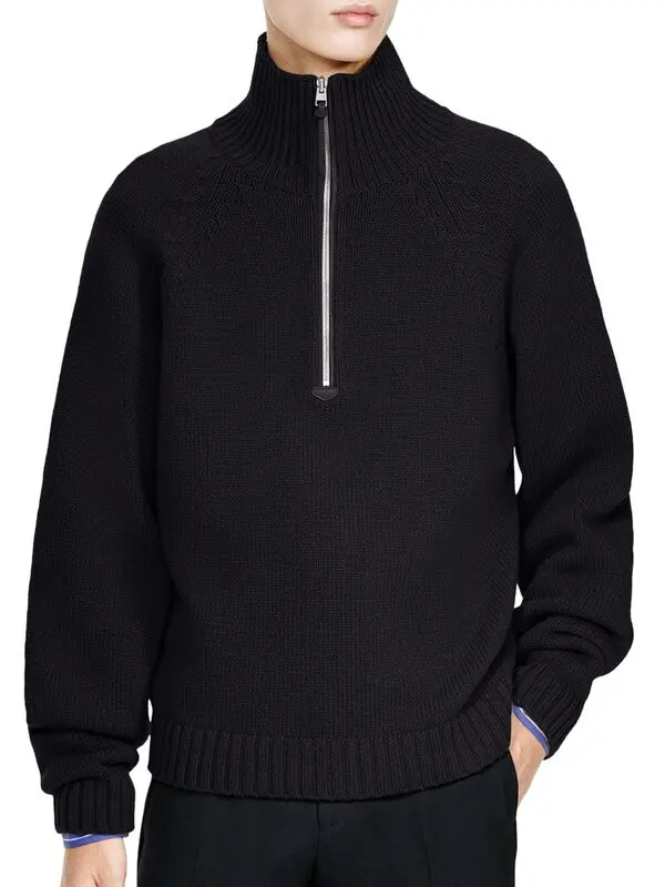 TOM FORD Cashmere Wool Half-zip Sweater