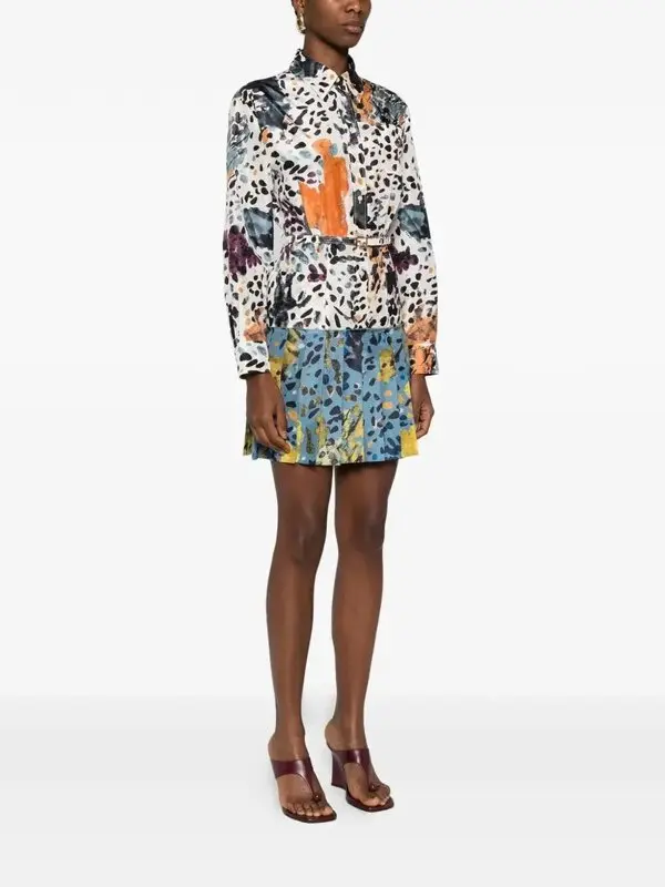 Fendi Falena Print Silk Dress - Multicolor