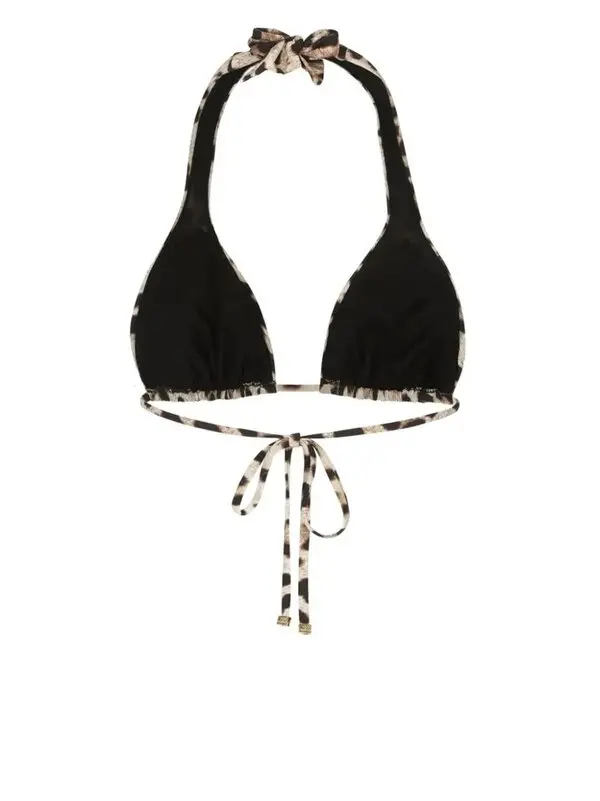 Dolce & Gabbana Leopard-print Bikini Top