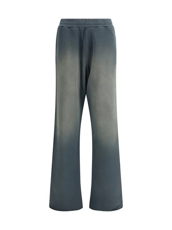 GOLDEN GOOSE Sweatpants With Shaded Design - Blue