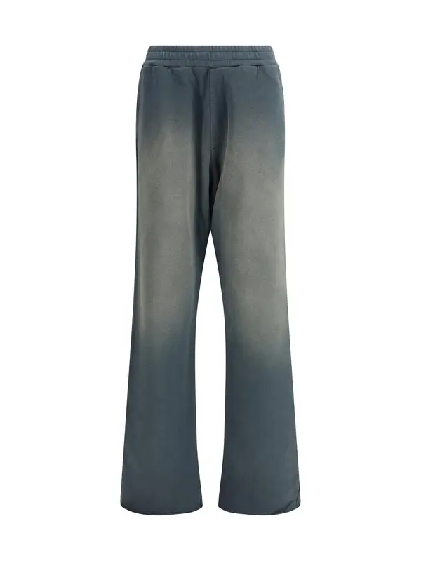 GOLDEN GOOSE Sweatpants With Shaded Design - Blue