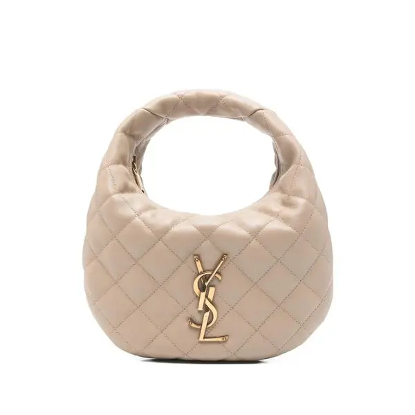 Saint Laurent Neutrals Tote Bags