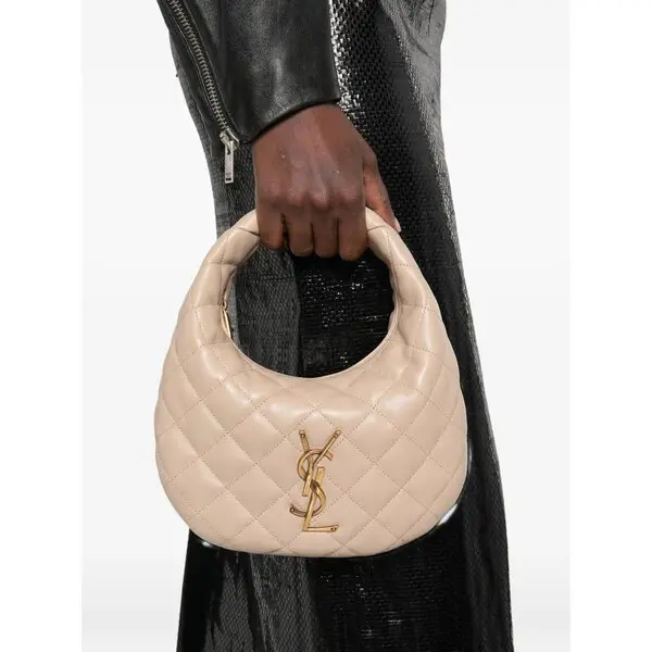 Saint Laurent Neutrals Tote Bags
