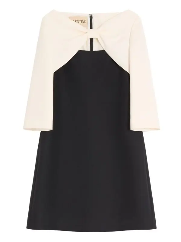 Valentino Garavani Wool And Silk Mini Dress - Multicolor