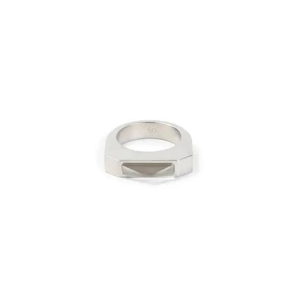 Rick Owens Hollywood Pyramid Ring - Silver