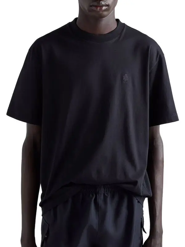 Prada Cotton T-shirt With Embroidered Logo