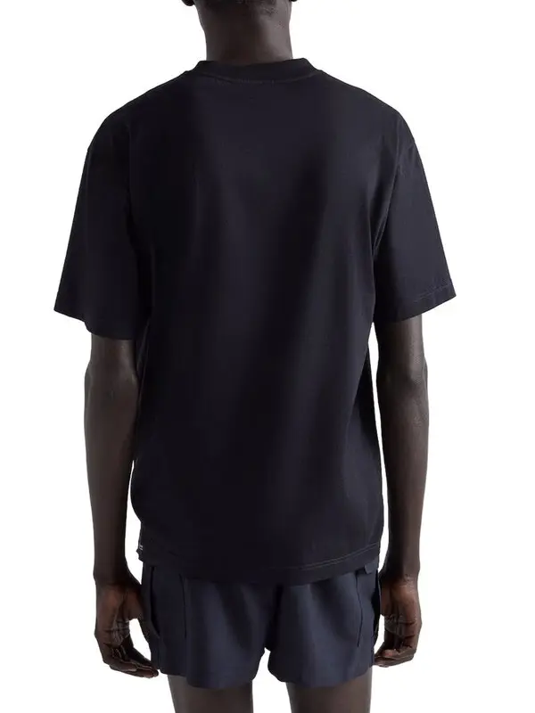 Prada Cotton T-shirt With Embroidered Logo