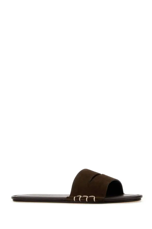 JW Anderson Suede Loafer Slide Sandals